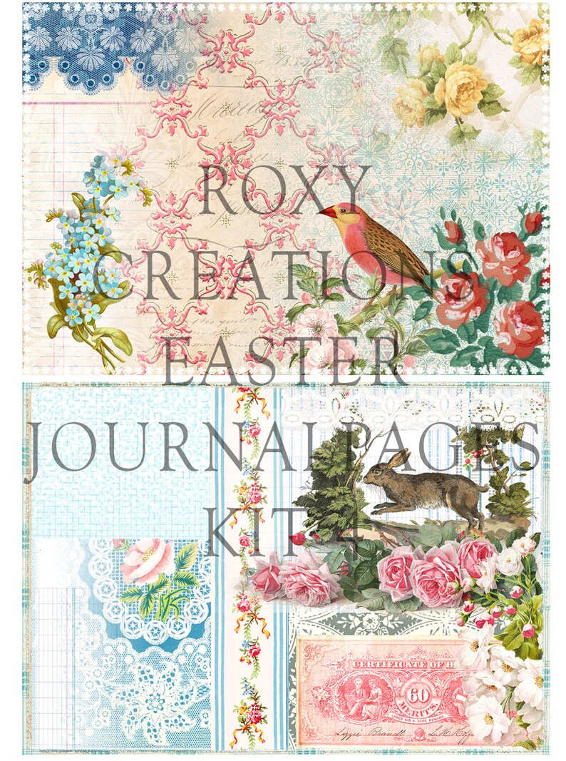 Printable Easter Journal Pages Kit 4 - Etsy