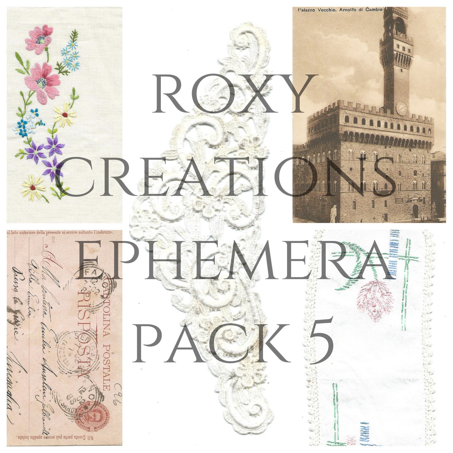 Digital Printable Ephemera Pack 5 - Etsy