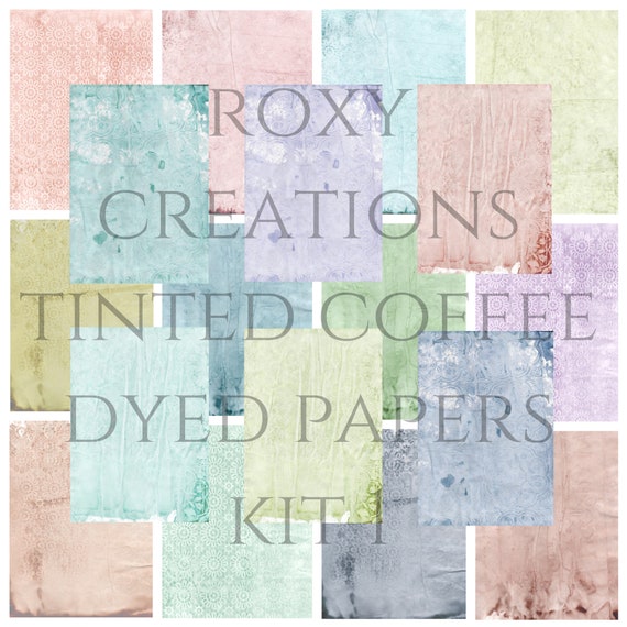 Printable Tinted Coffee Dyed Paper - Etsy