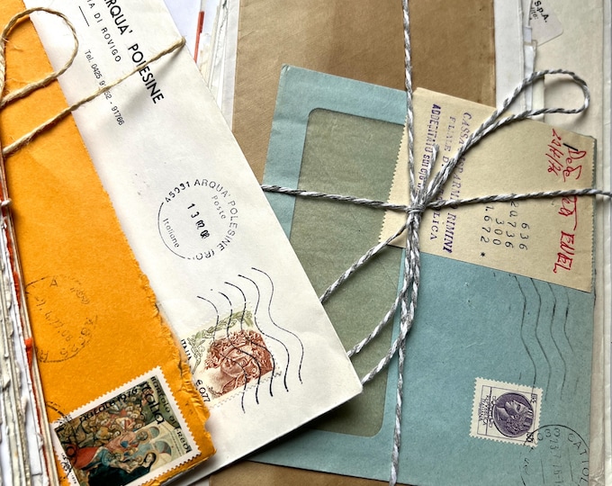 25 PIECE Fun Mixed Italian Envelope and Italian Postal Pack - Etsy