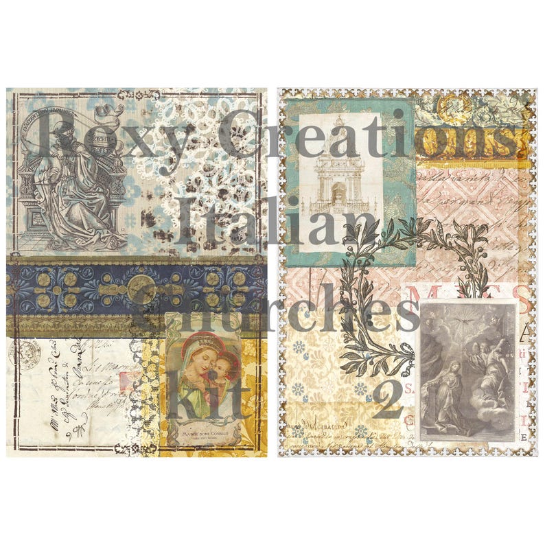 Printable Italian Churches Kit 2 DOCUMENT JOURNAL STYLE - Etsy