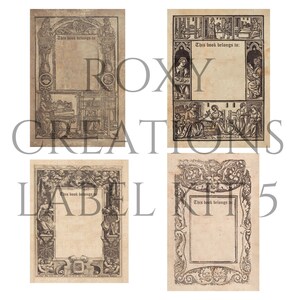 Antique Book Plate Collection 1 - Etsy