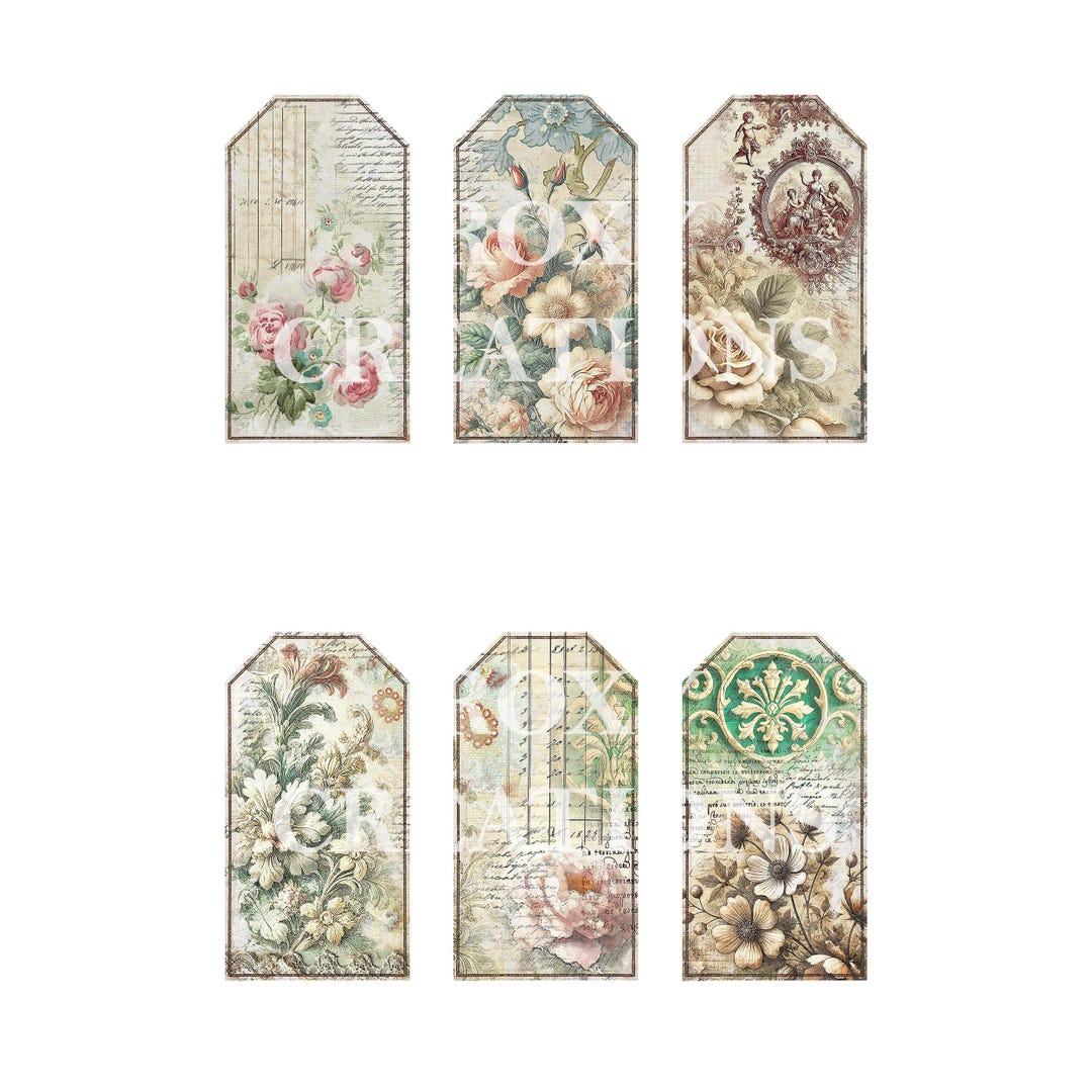 Printable Botanical TAGS Kit 8 - Etsy