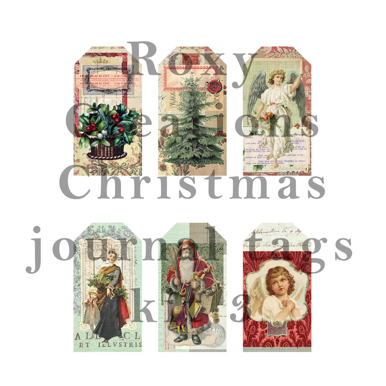 Printable Christmas Tags Kit 3 - Etsy