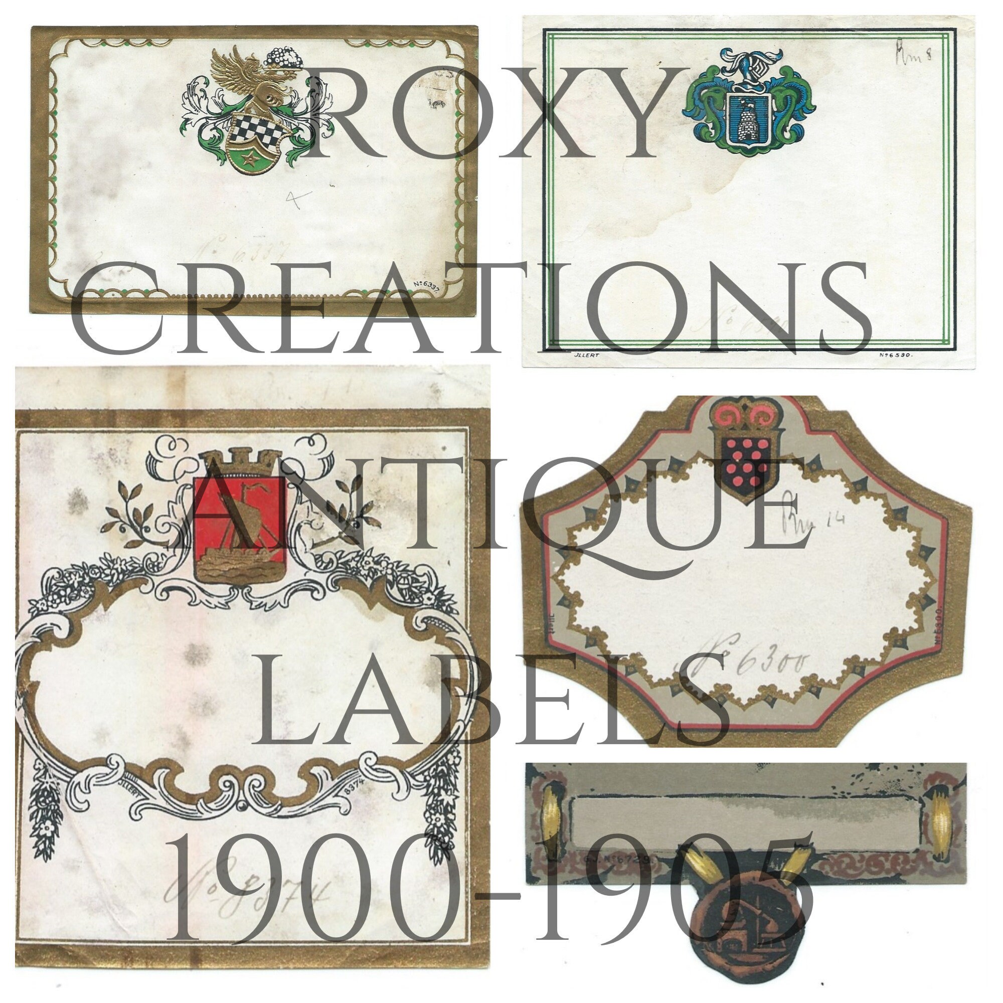 Printable Antique Labels | Etsy