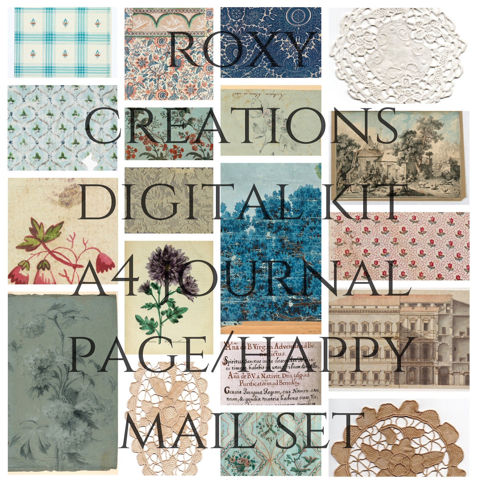 Printable Kit to Create an A4 Journal Page With FREE Video | Etsy