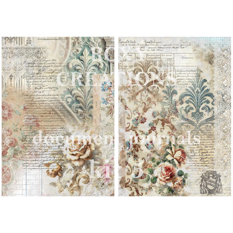 Document Style Printable Digital Journal Pages Kit 5 - Etsy