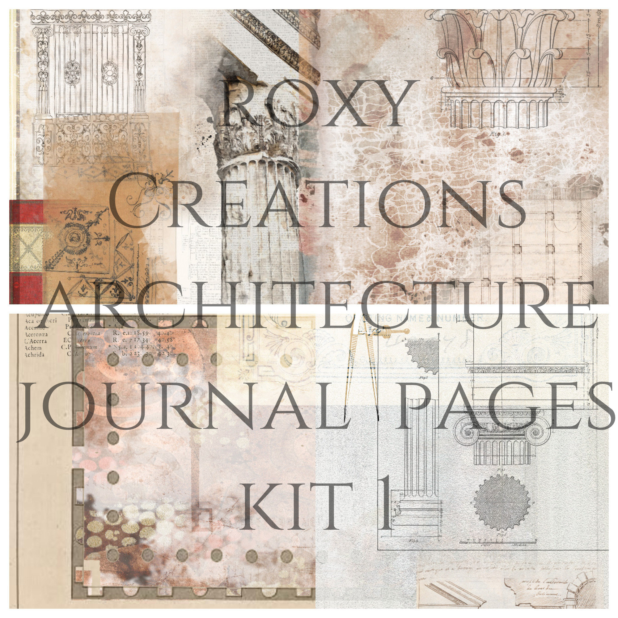 Architecture Printable Journal Pages Digital Kit 1 | Etsy UK