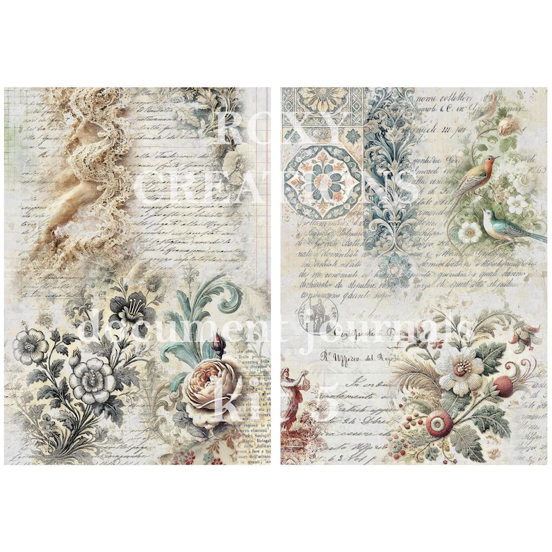 Document Style Printable Digital Journal Pages Kit 5 - Etsy