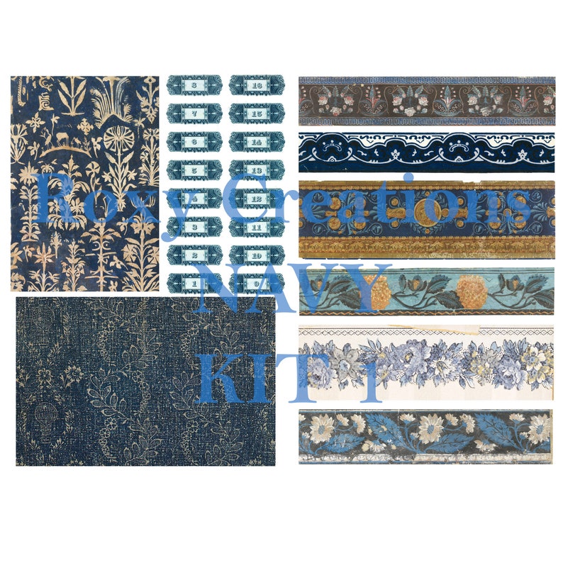 Printable NAVY Kit 1 - Etsy