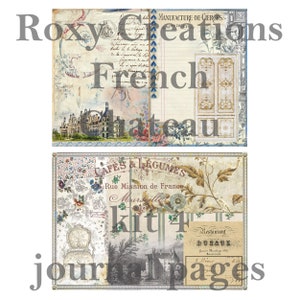 Printable French Chateau Journal Page Kit 4 - Etsy