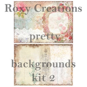 Printable Pretty Background Pages Kit 2 - Etsy