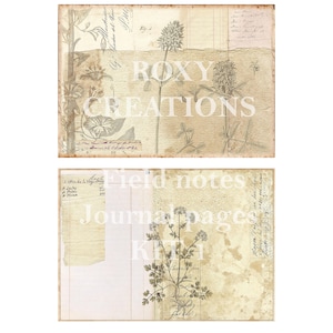 Printable Field Notes Journal Pages Kit 1 - Etsy