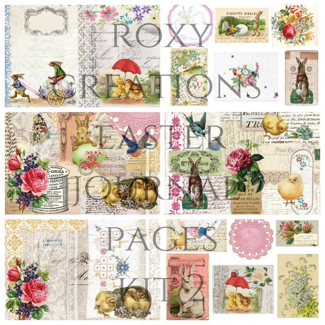 Printable Easter Journal Pages Kit 2 - Etsy