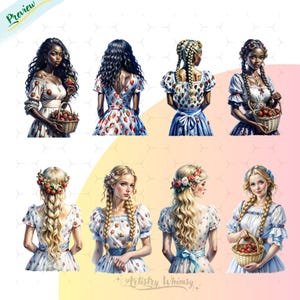 Watercolor Strawberry Garden Bundle PNG, Clipart Bundle, Berries Clip ...