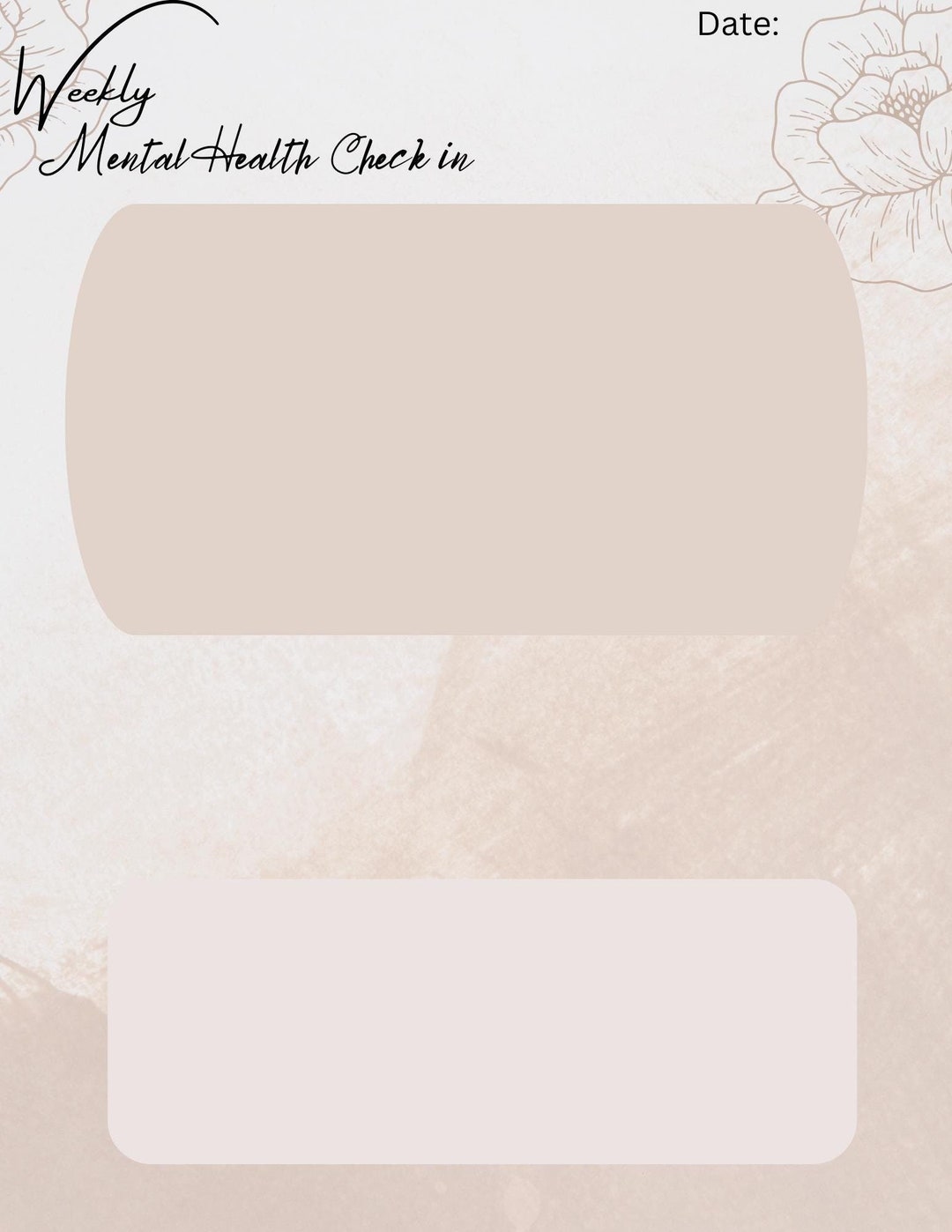 Weekly Mental Health Check In - Etsy