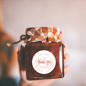 30 Personalized Wedding Jam Labels Favors Stickers for Jam Jars| Spread ...