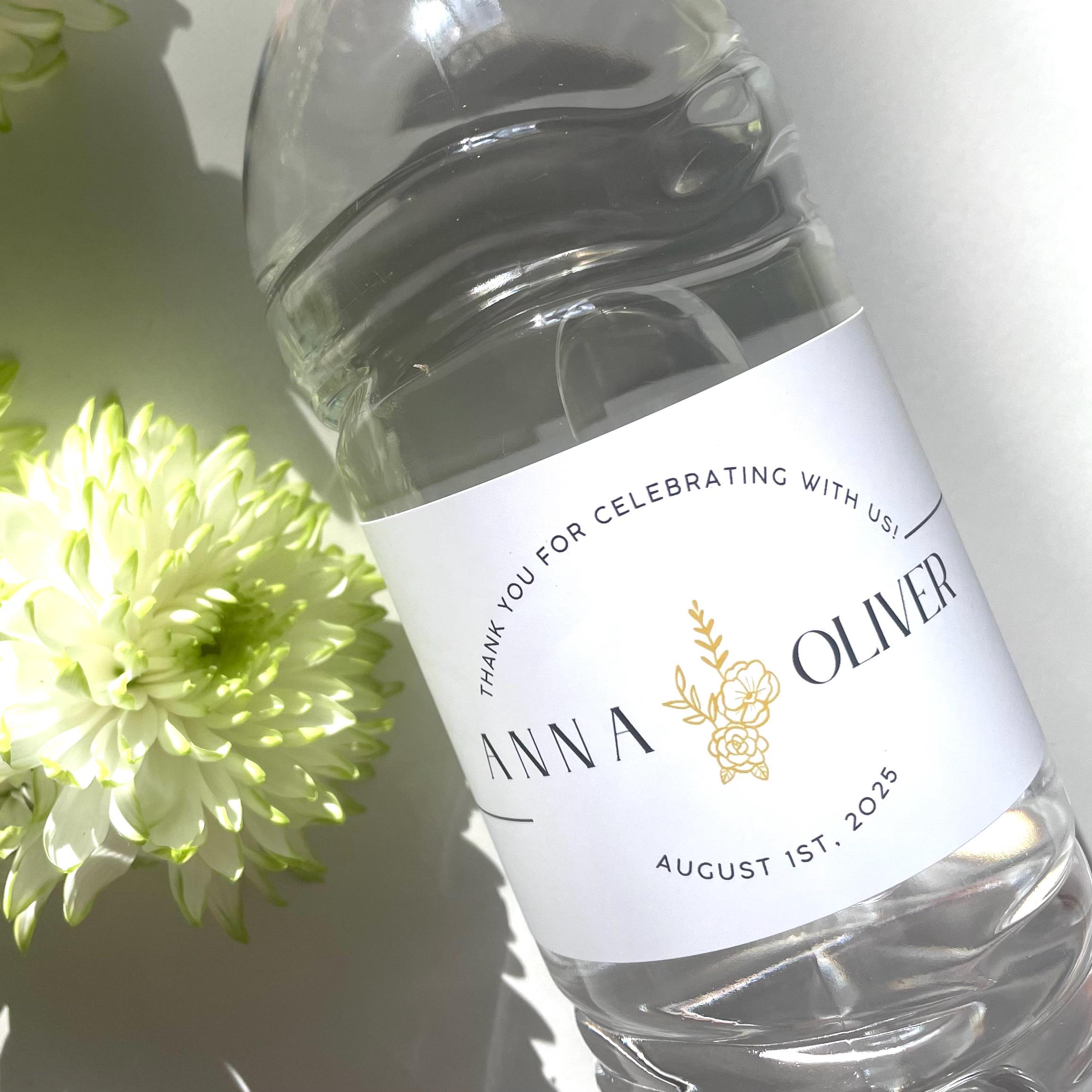 25 Personalized Water Bottle Labels | Custom Labels | Thank You for ...