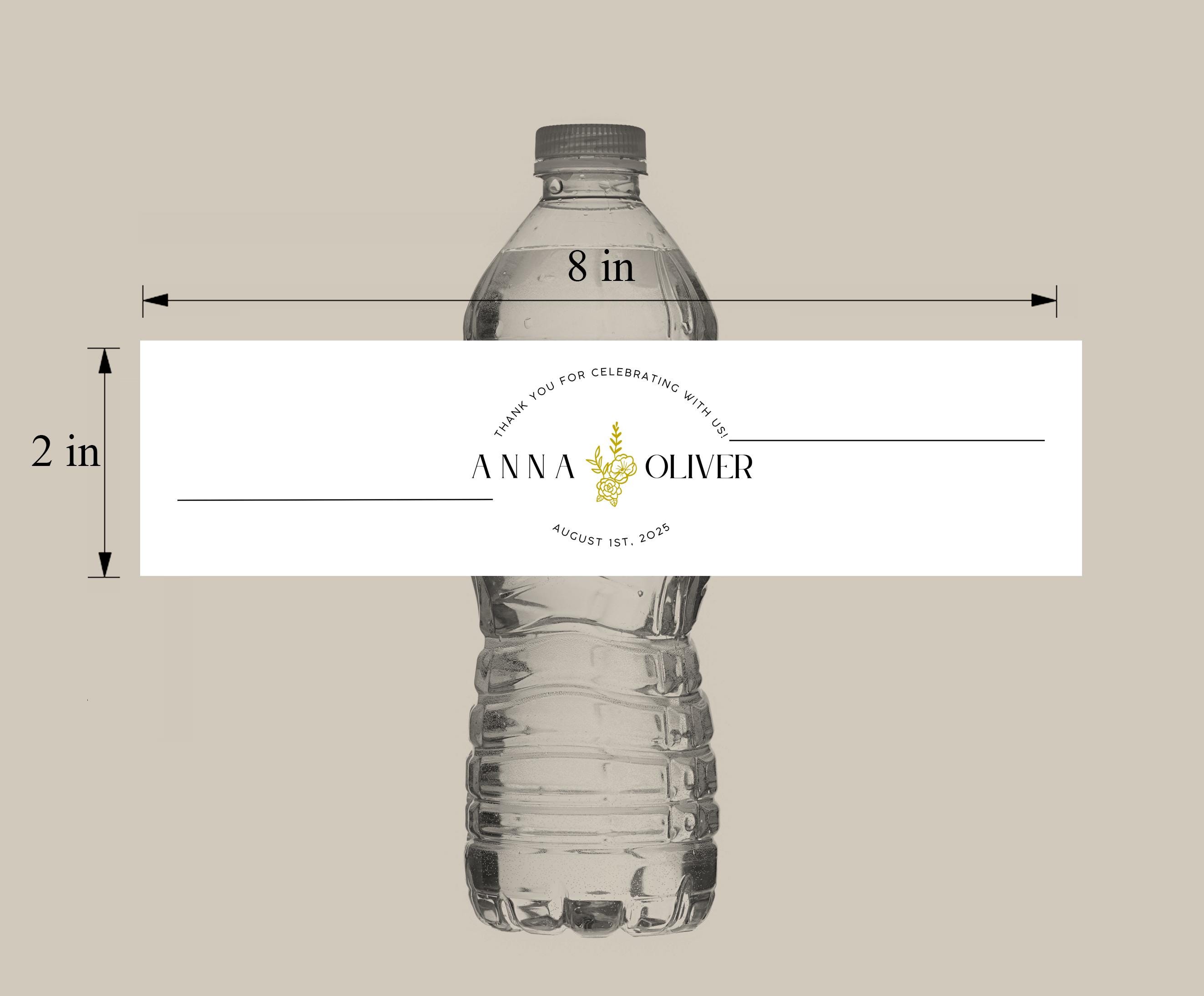 25 Personalized Water Bottle Labels | Custom Labels | Thank You for ...