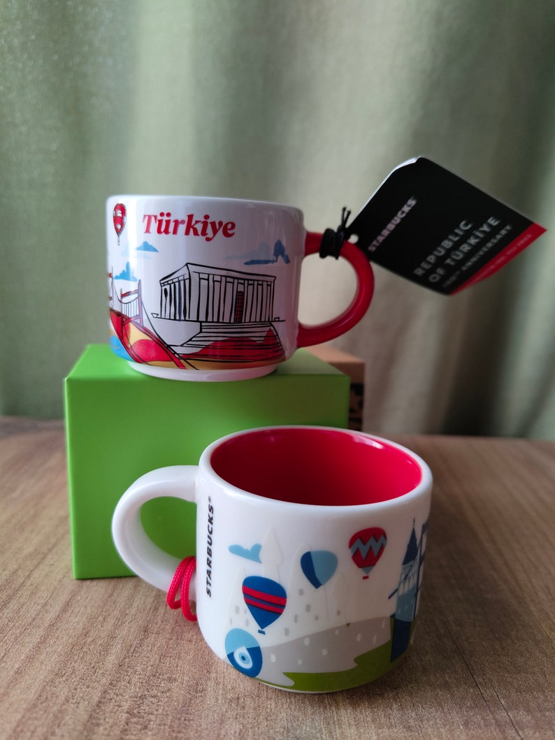 Starbucks 2 Mugs Türkiye You Are Here Yah Mugs Turkey Spacial Mugs Mini ...