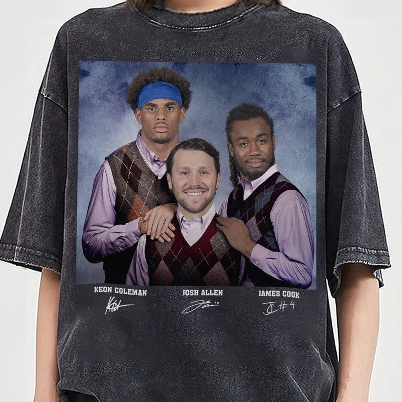 Josh Allen James Cook Keon Coleman Football Shirt, Buffalo Step Bros ...