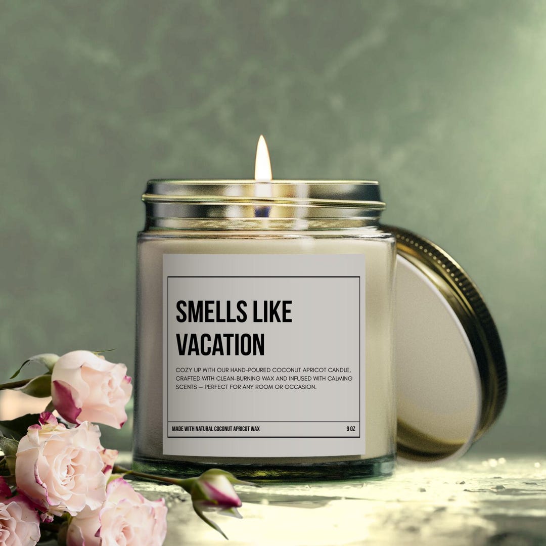 Smells Like Vacation Candle, Vacation Scented Candle, Perfect for ...