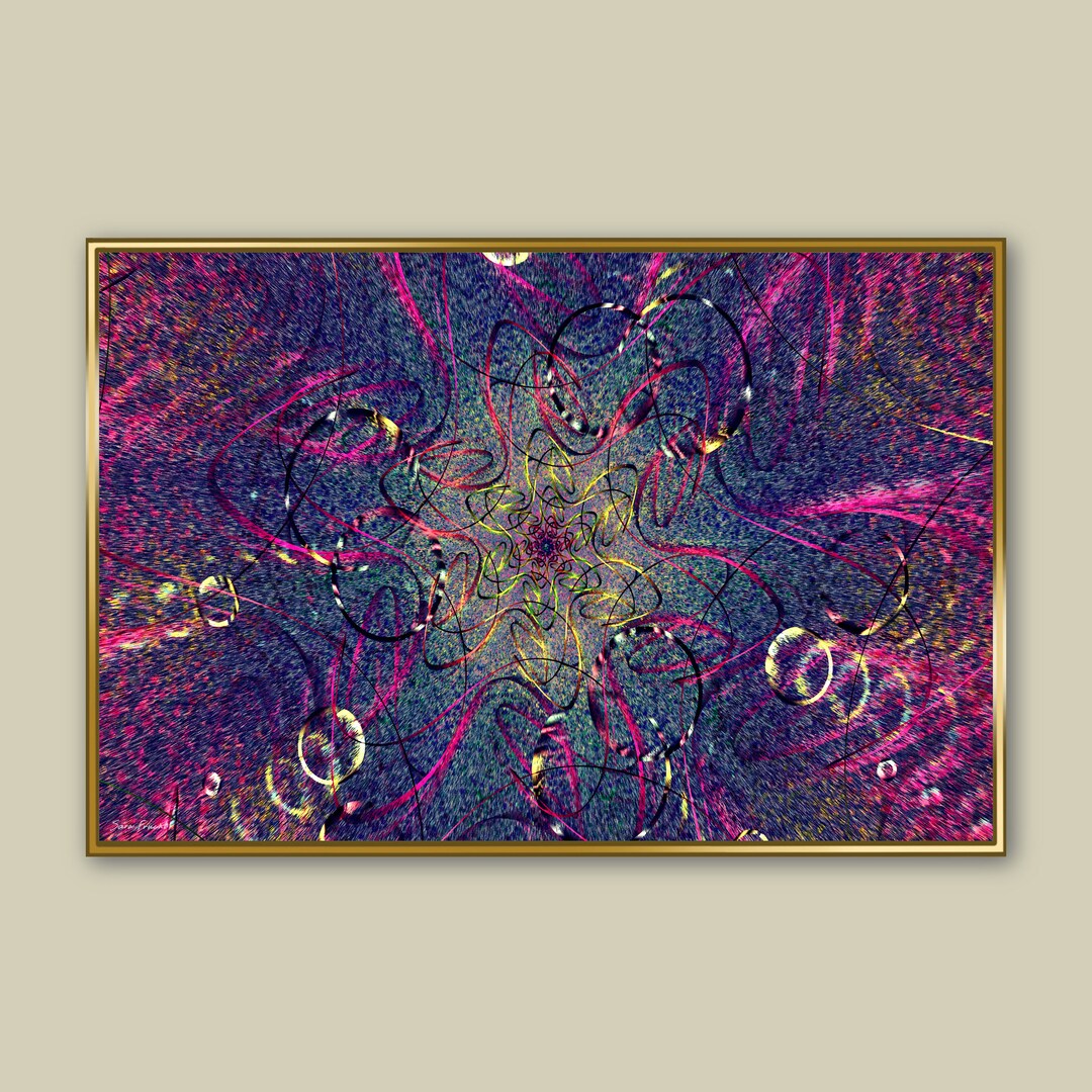 String Theory Generative Art Digital Image - Etsy