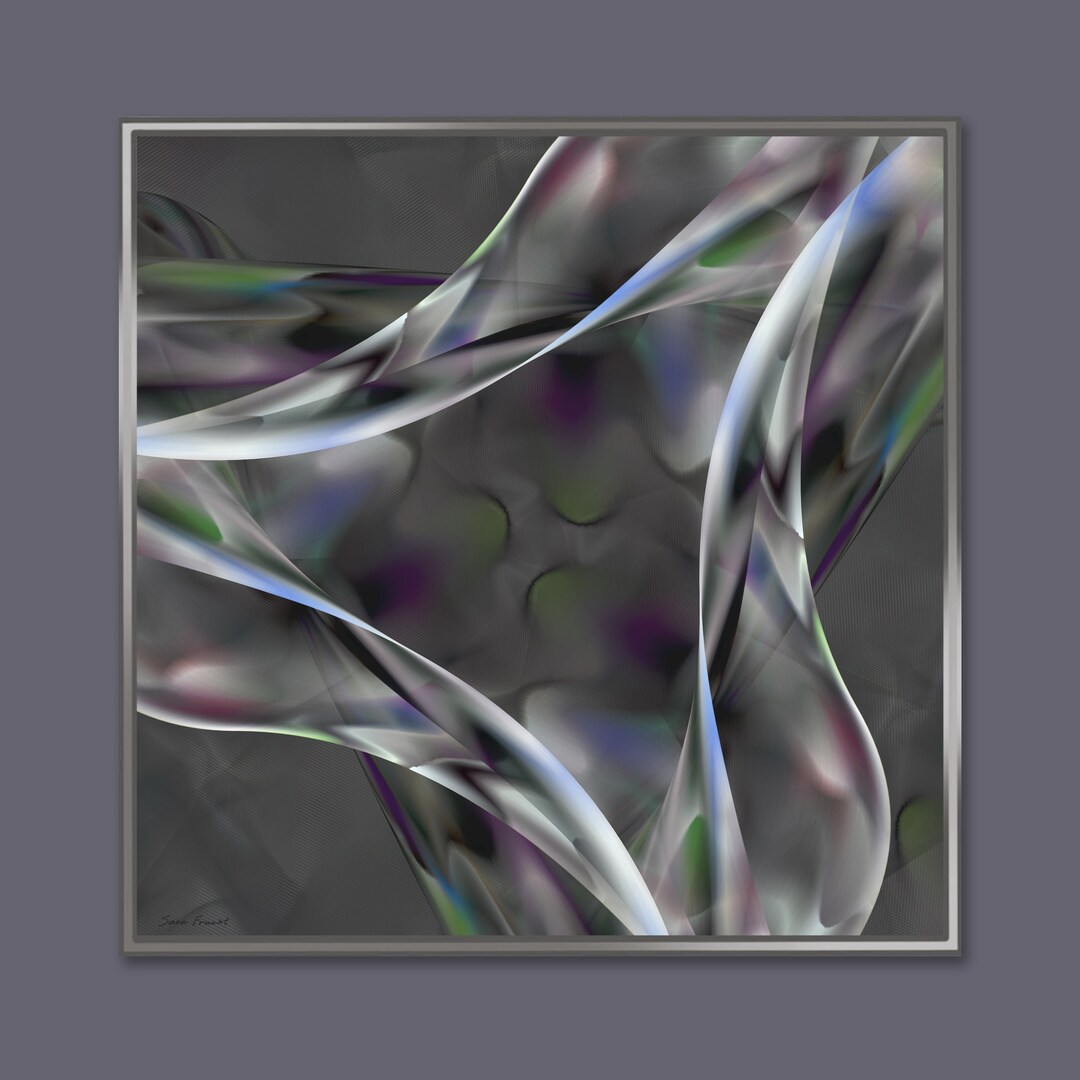 Silky Breeze Generative Art Digital Image - Etsy