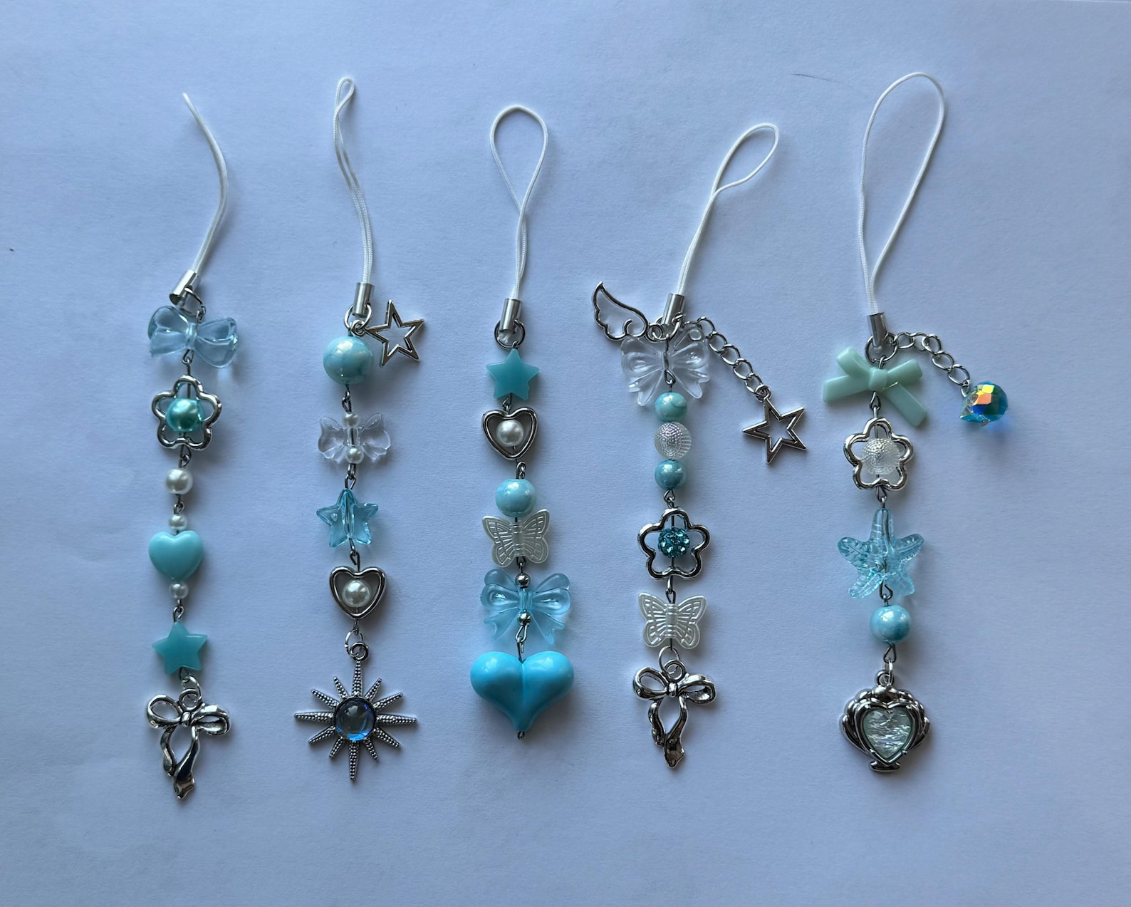 Blue Phone Charms - Etsy