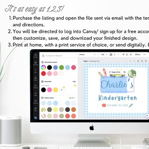 First Day of School Editable Printable Sign, Back to School Photo Prop ...