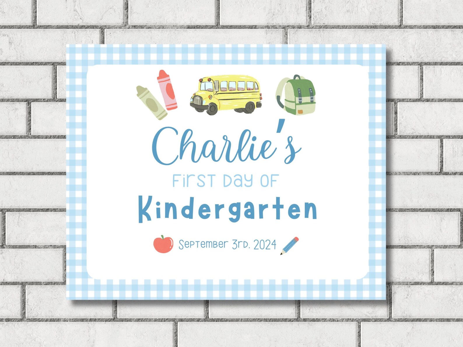 First Day of School Editable Printable Sign, Back to School Photo Prop ...