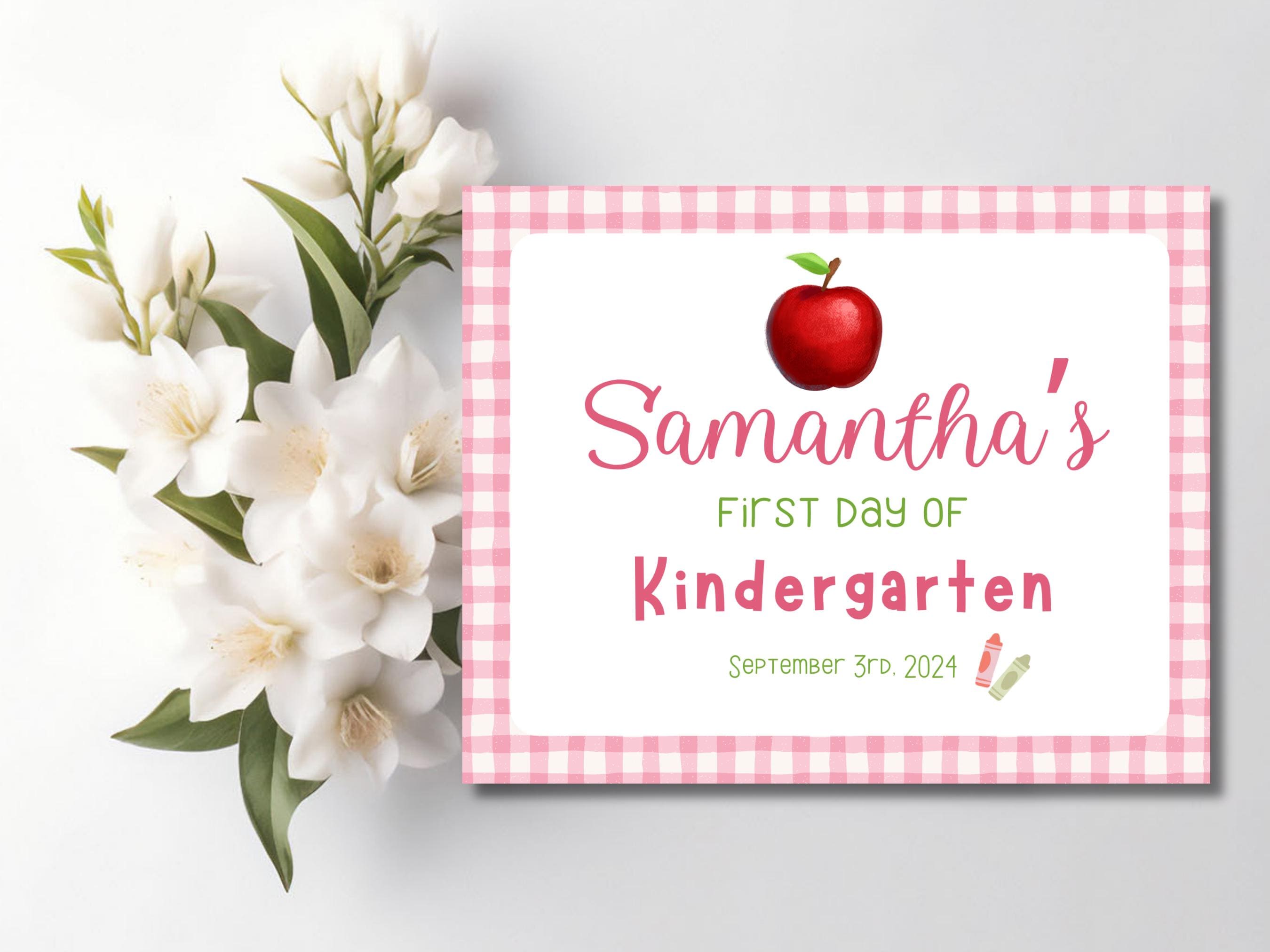First Day of School Editable Printable Sign, Back to School Photo Prop ...