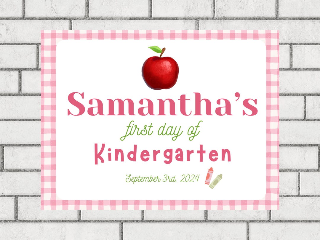 First Day of School Editable Printable Sign, Back to School Photo Prop ...