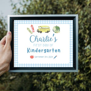 First Day of School Editable Printable Sign, Back to School Photo Prop ...