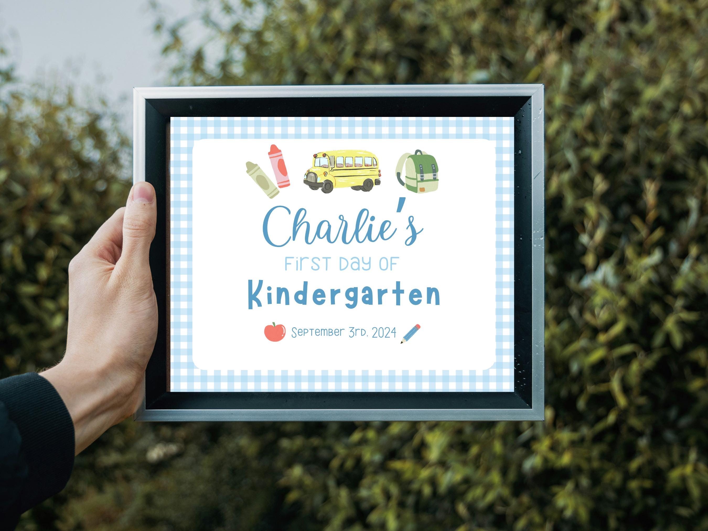 First Day of School Editable Printable Sign, Back to School Photo Prop ...