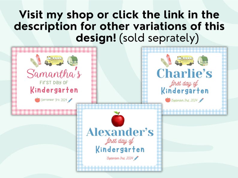 First Day of School Editable Printable Sign, Back to School Photo Prop ...