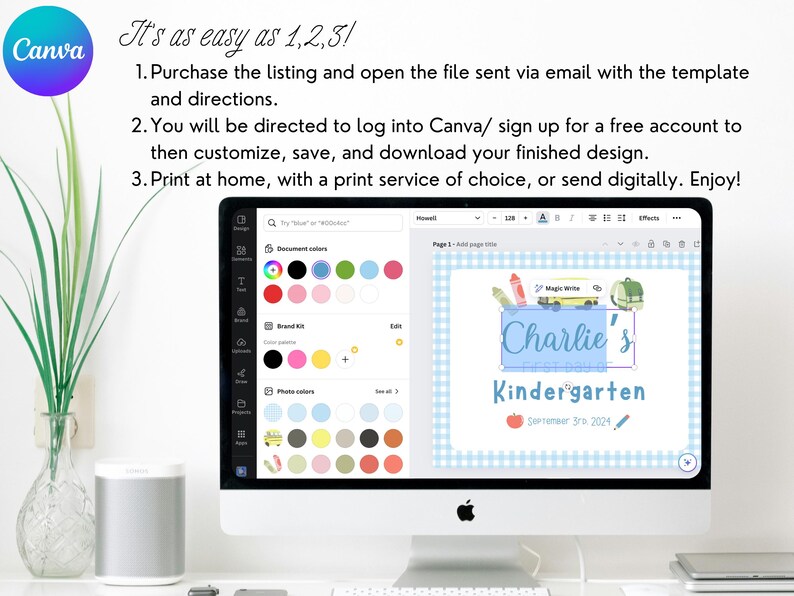 Editable First Day of School Sign, Printable Back to School Poster ...