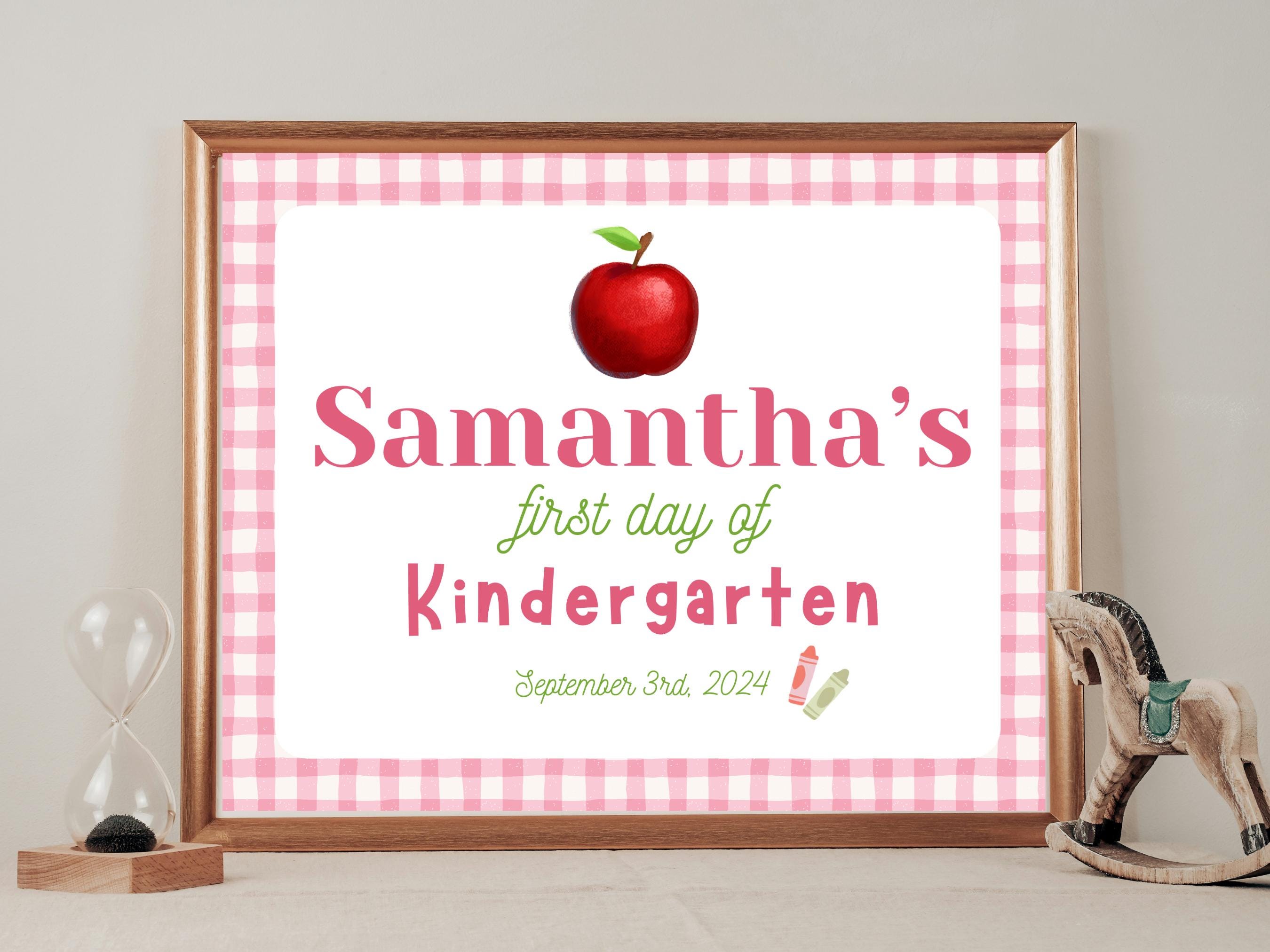 First Day of School Editable Printable Sign, Back to School Photo Prop ...