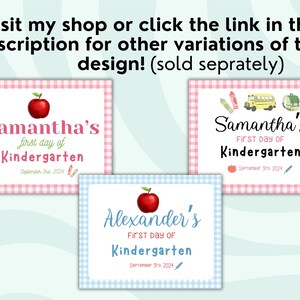 First Day of School Editable Printable Sign, Back to School Photo Prop ...