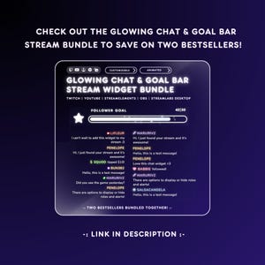 Twitch Goal Bar Widget | Glowing Progress Bar for Followers, Subs, Tips ...