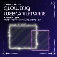 Animated Grey Webcam Overlay Template// Facecam Overlay Template// Grey ...