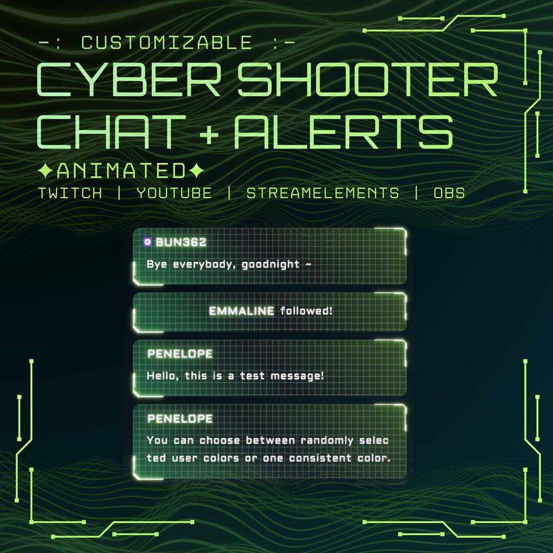 Streamer Chat Widget With Alerts | Twitch Chat Widget Youtube Chat ...