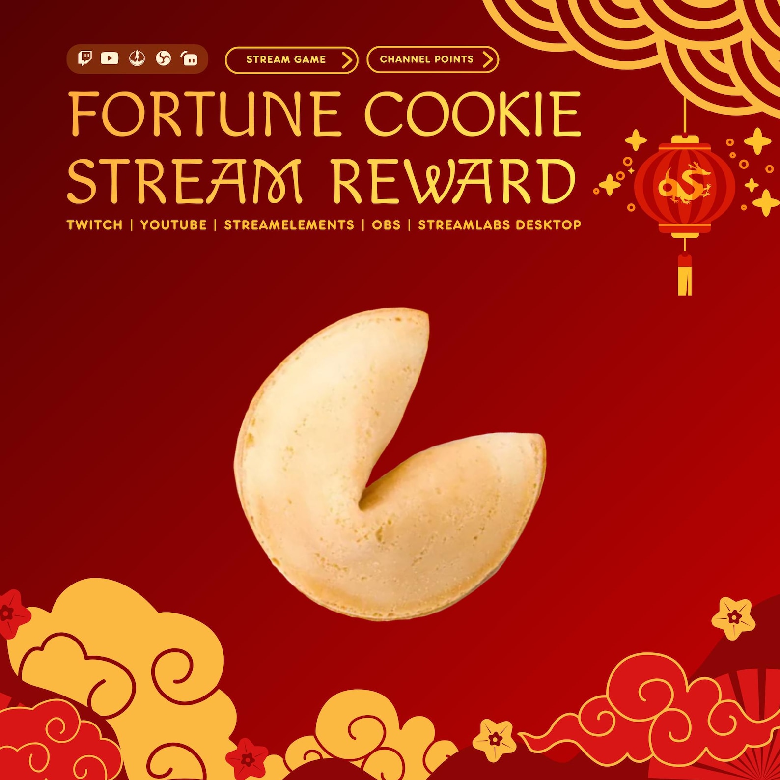 Fortune Cookie Reward Game Widget for Twitch Youtube | Interactive ...