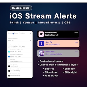 Customizable Ios Stream Alerts for Twitch and Youtube | Streamelements ...