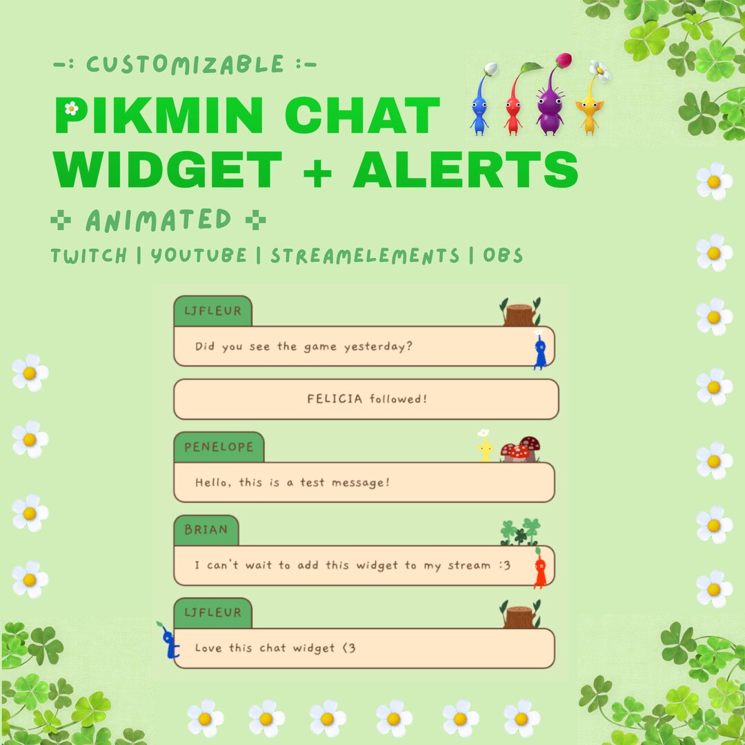 Streamer Chat Widget With Alerts | Twitch Chat Widget Youtube Chat ...