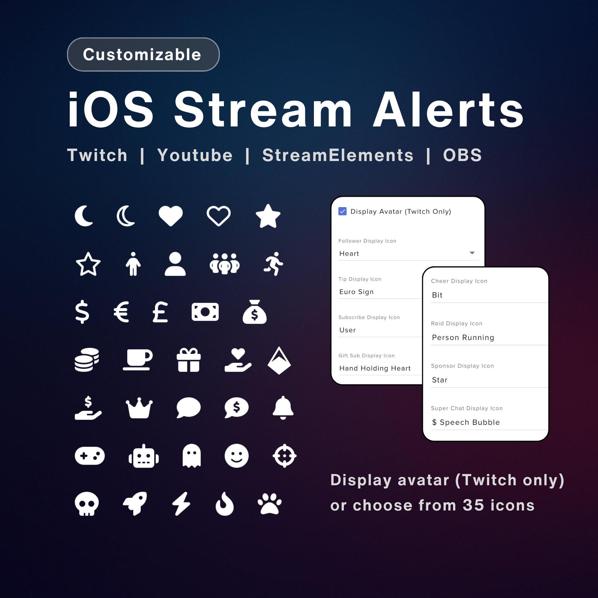 Customizable Ios Stream Alerts for Twitch and Youtube | Streamelements ...