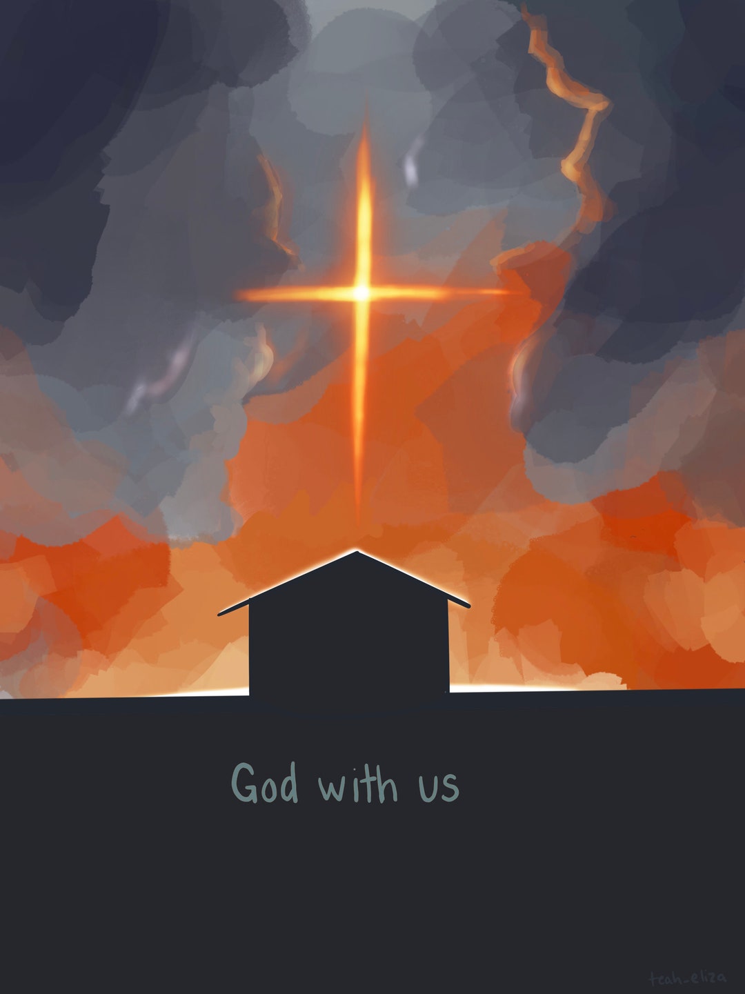 Digital; God; Art; Religious; Christmas; God With Us; Jesus - Etsy