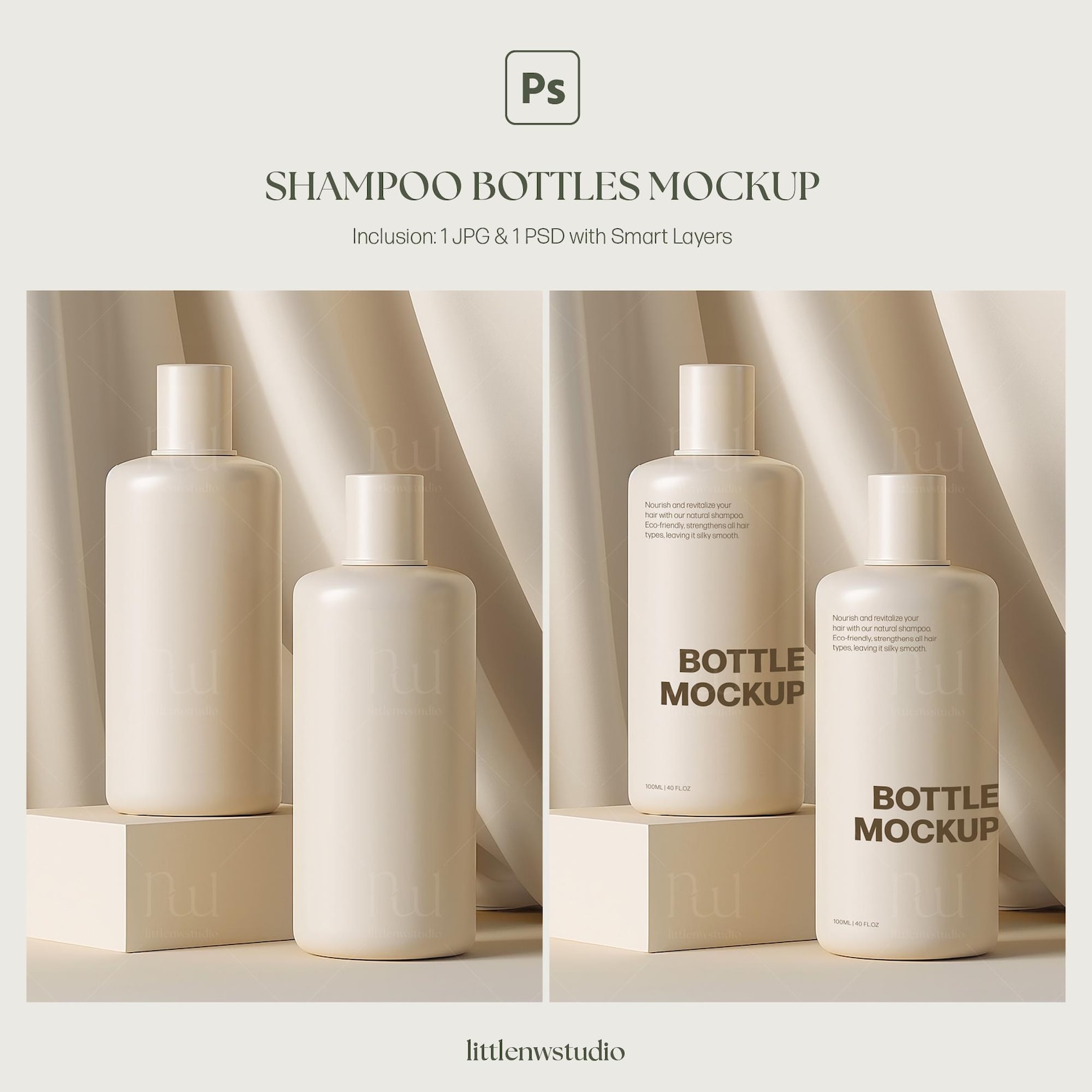 Shampoo Bottles Mockup Skincare Product Mockup Packaging Mockup ...
