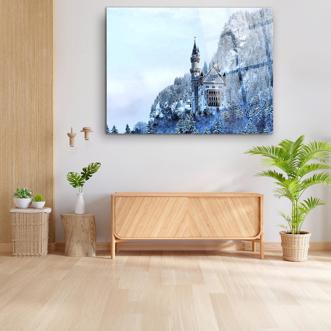 Neuschwanstein Castle Glass Wall Art, Fairytale Home Decor - Etsy