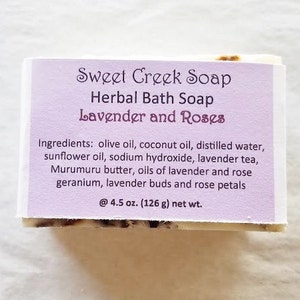 Lavender and Roses Bath Soap - Etsy